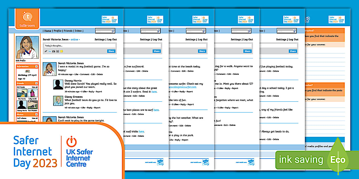 FREE! - Safer Internet Day: Trustworthy Profiles? Worksheet - Twinkl