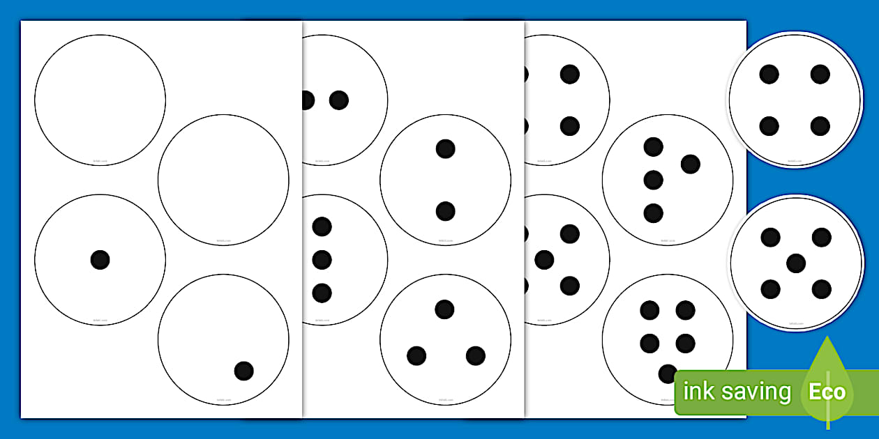 Dot Plates 0-5 (teacher made) - Twinkl