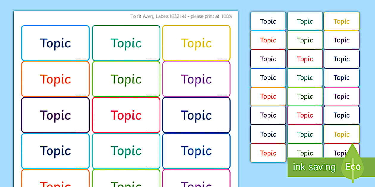 👉 Magazine File Topic Labels - Twinkl