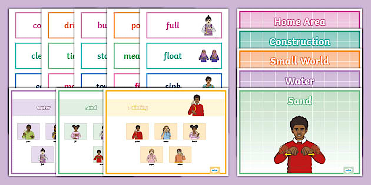 BSL Kindergarten Continuous Provision Display Pack - Twinkl