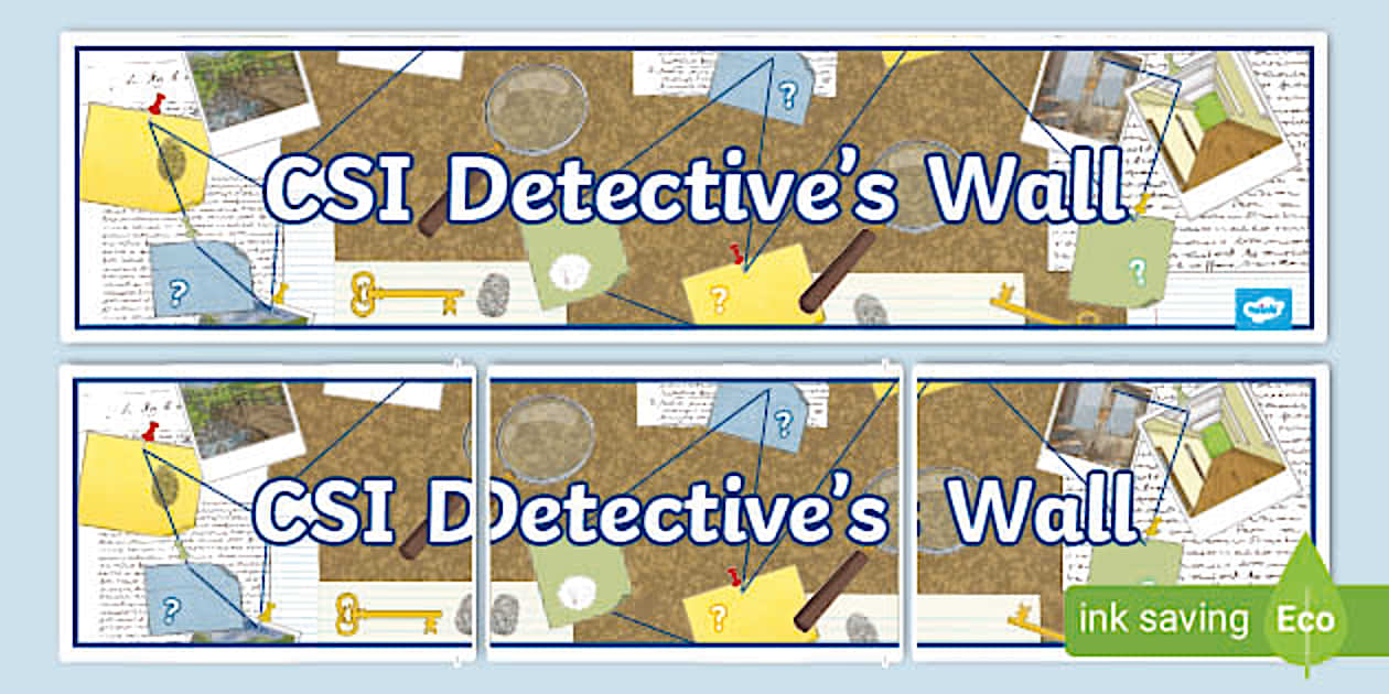 CSI Investigation Detective's Wall Display Banner