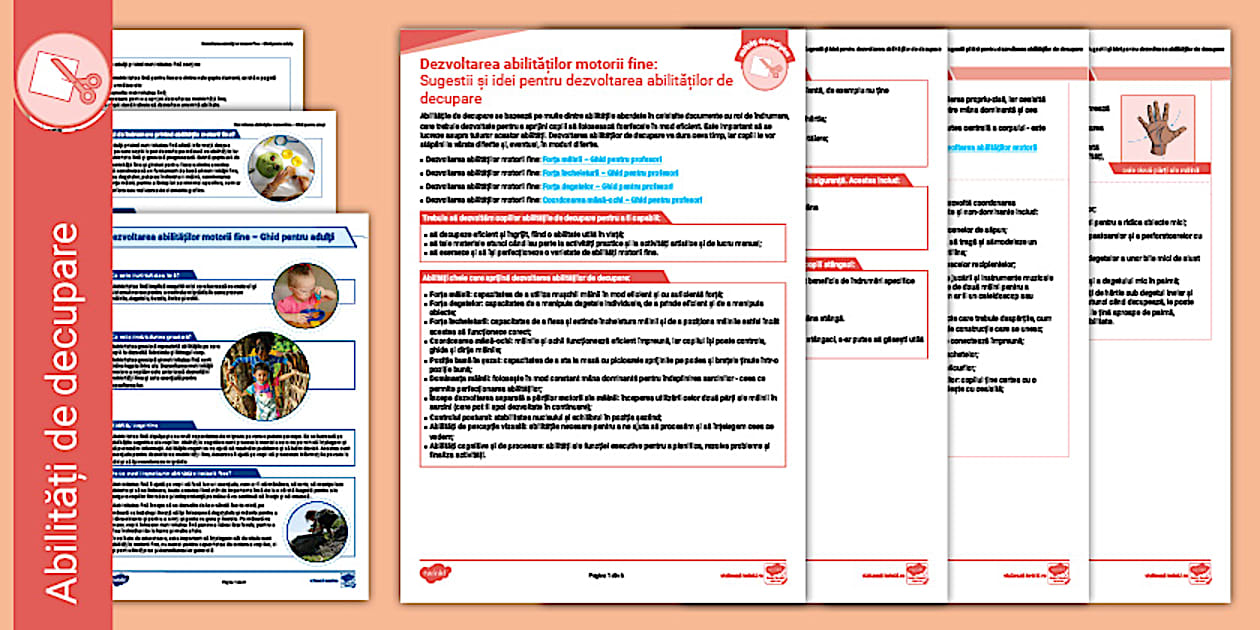 Abilități motorii fine: Abilitățile de decupare – Ghid