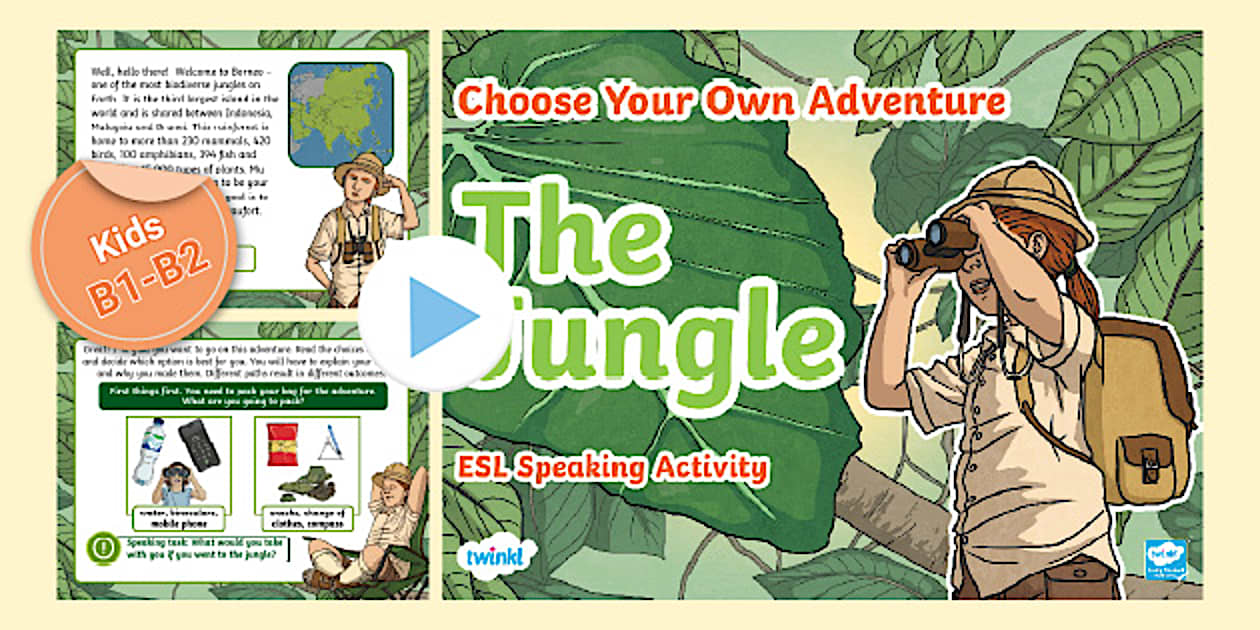 FREE! - Choose Your Own Adventure: The Jungle [Kids, B1-B2]