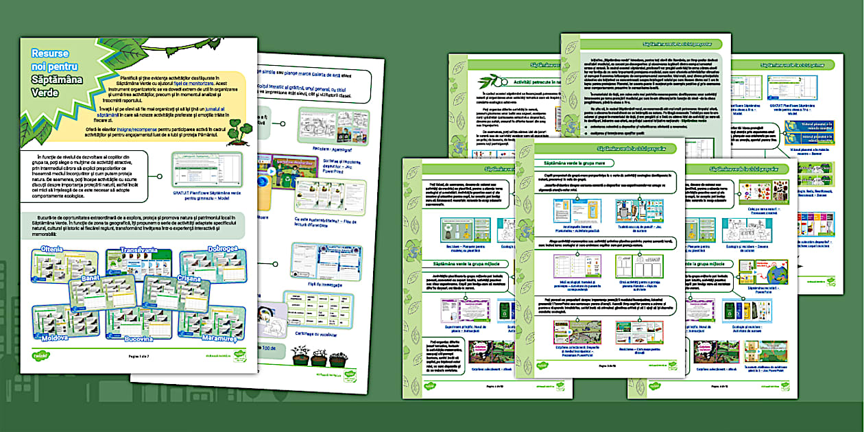 FREE! - Idei Săptămâna Verde | Gratuit pentru profesori | Twinkl Ro