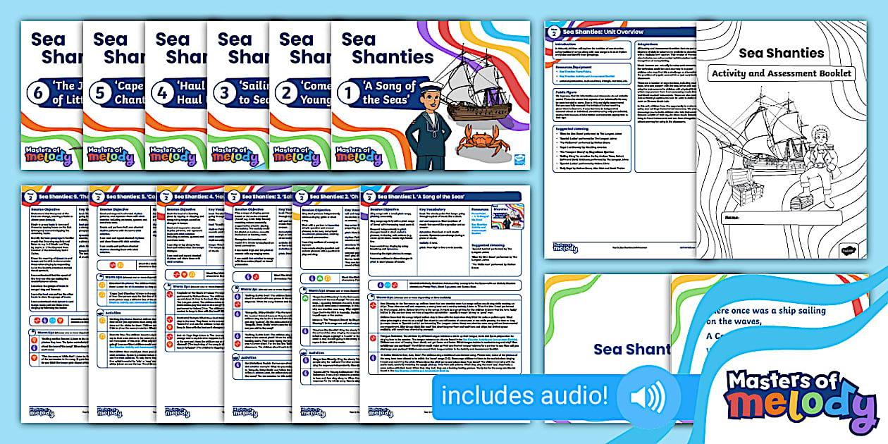 👉 Year 2 Sea Shanties Unit Pack