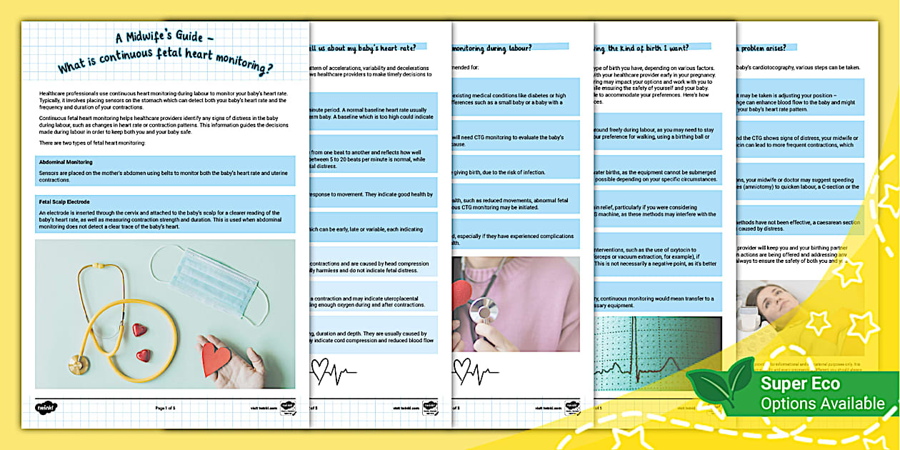 FREE! - Midwife’s Guide – What is continuous fetal heart monitoring?