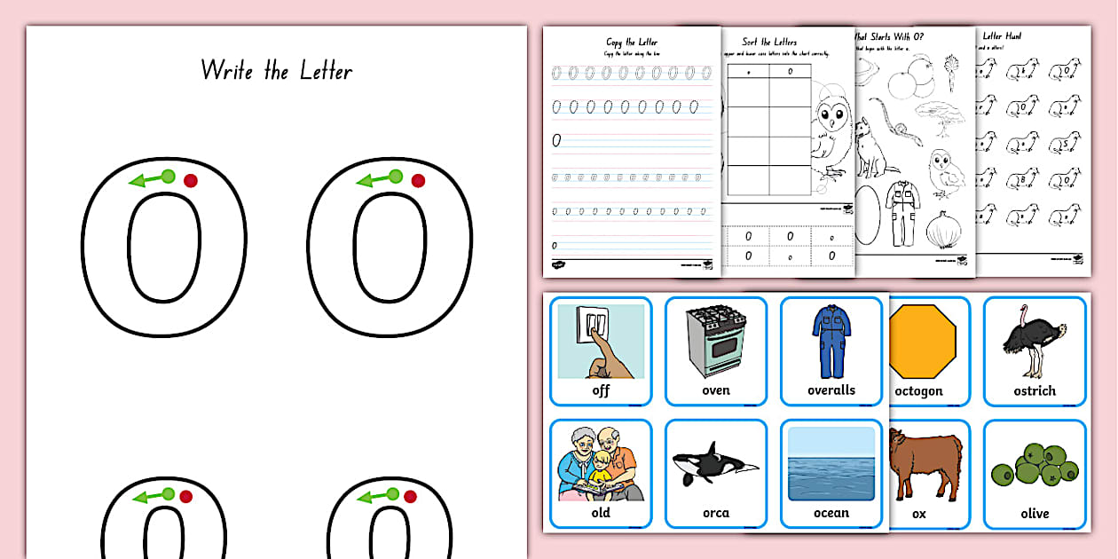 Letter O Words Handwriting Activity Pack | Twinkl - Twinkl