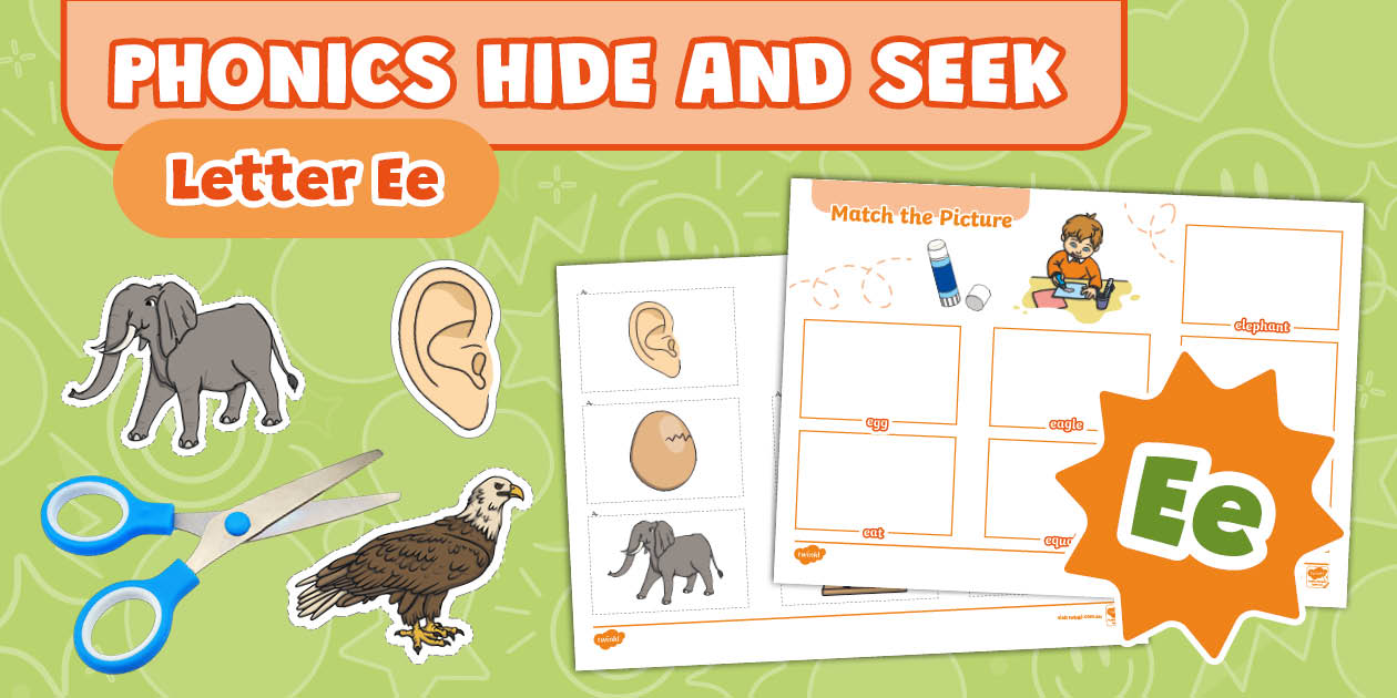 Phonics Hide and Seek - Letter Ee