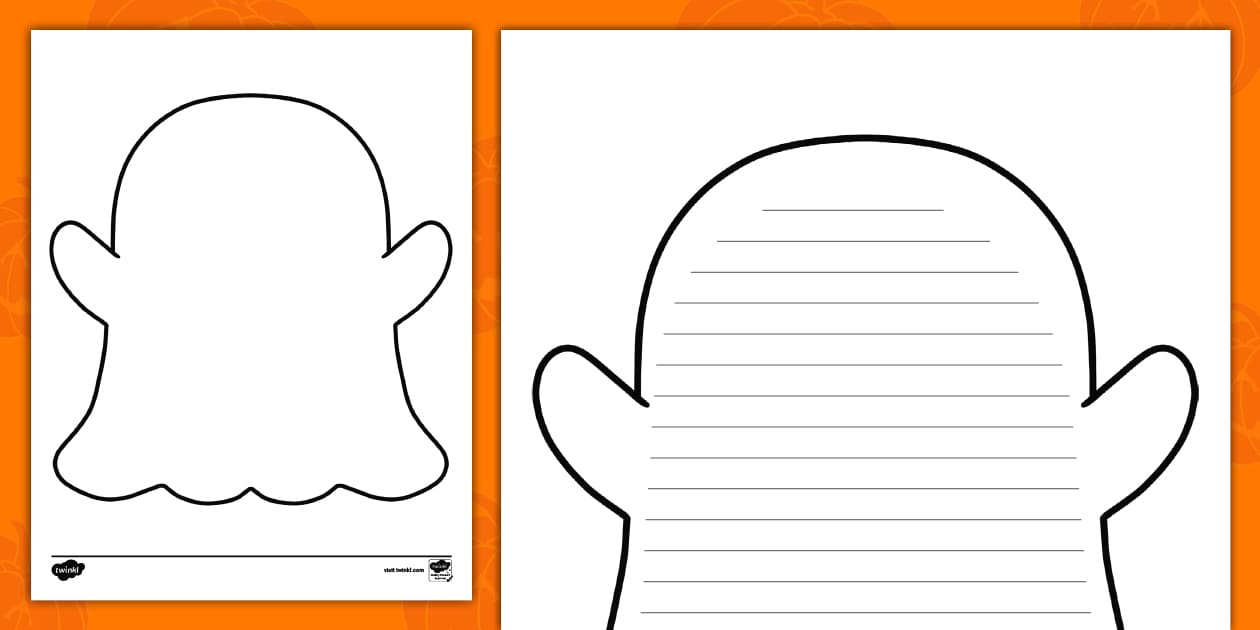 Ghost Writing Templates (Hecho por educadores) - Twinkl