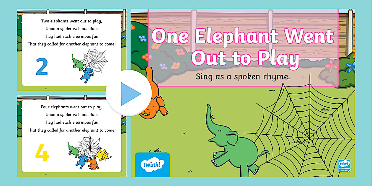 One Elephant Went Out to Play PowerPoint (teacher made)