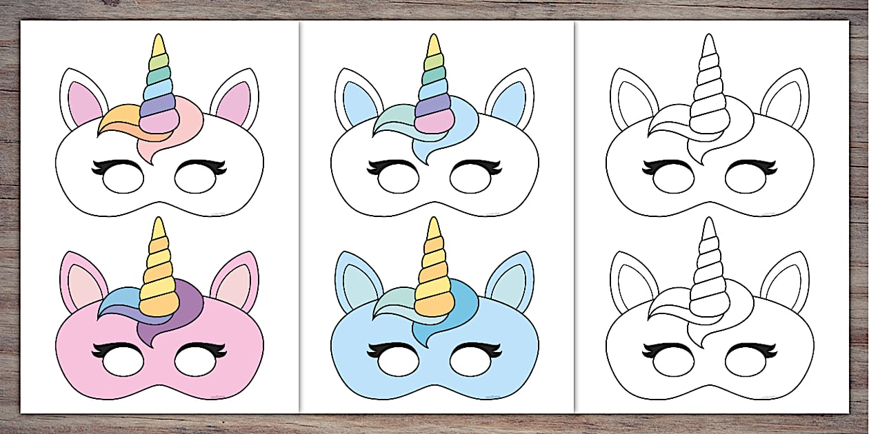 Unicorn Masks | Twinkl Party (teacher made) - Twinkl