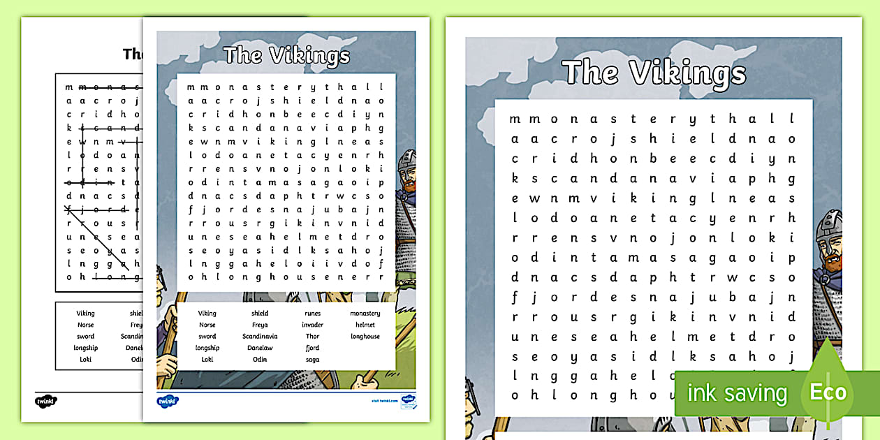 Viking Word Search - Teaching Resource (Teacher-Made)