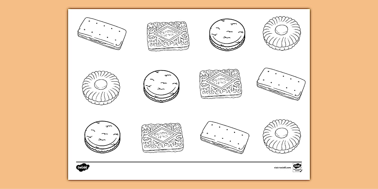 Biscuit Doodle Colouring Page (Teacher-Made) - Twinkl