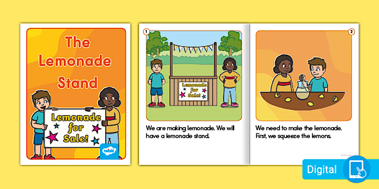 Lemonade Stand Emergent Reader eBook | Twinkl USA - Twinkl
