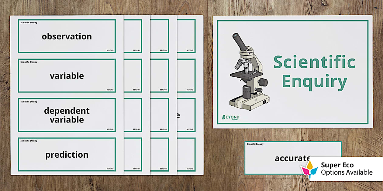 Scientific Enquiry Word Wall (teacher made) - Twinkl