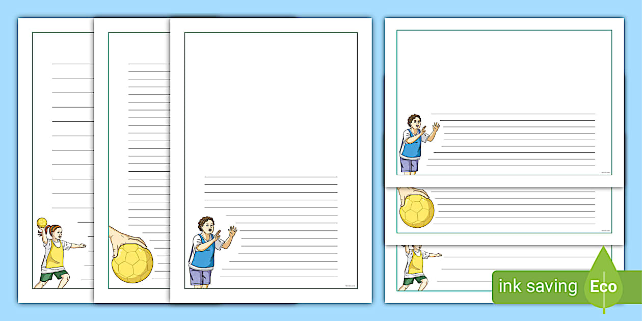 Handball Page Borders (teacher made) - Twinkl