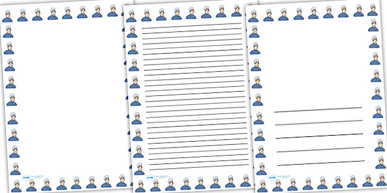 Editable Elizabeth Fry Page Borders (teacher made) - Twinkl