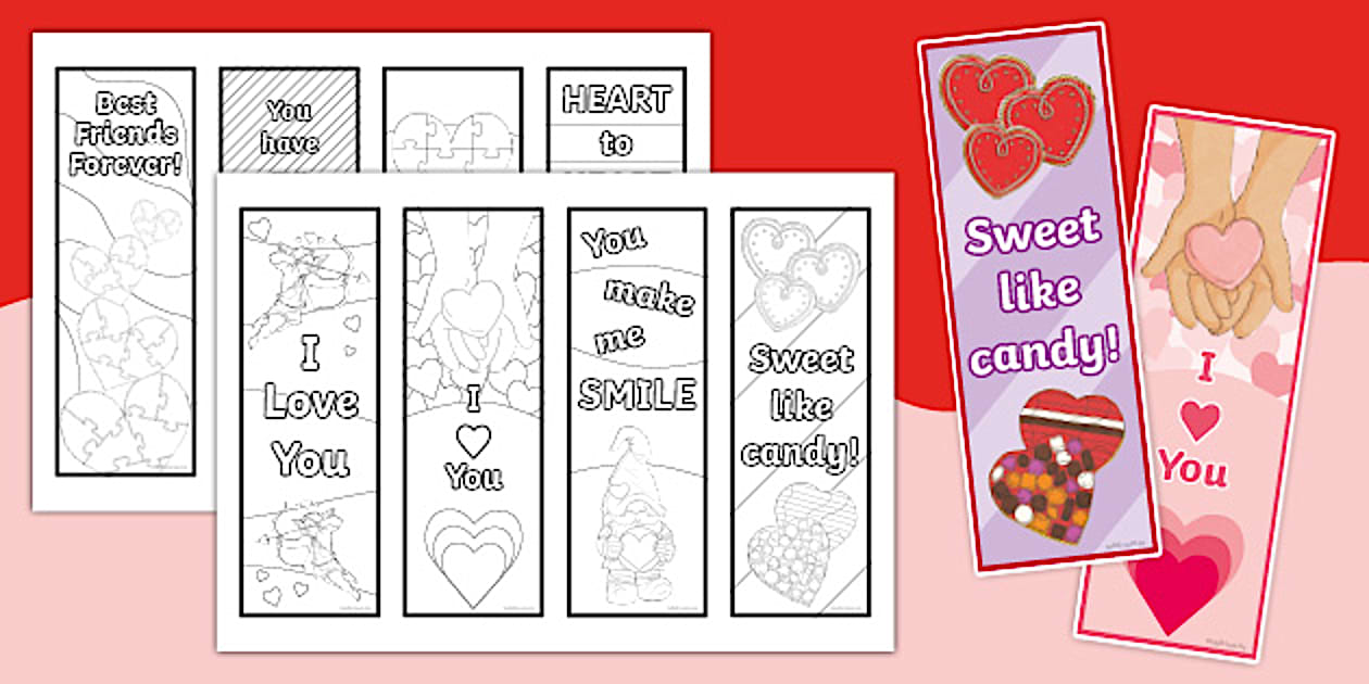 Valentine's Day Heart of Hearts Bookmarks (teacher made)