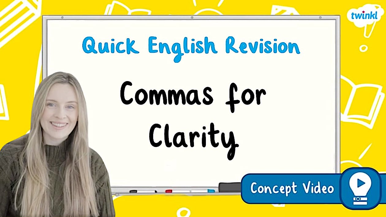 Commas for Clarity | KS2 English Concept Video | Twinkl