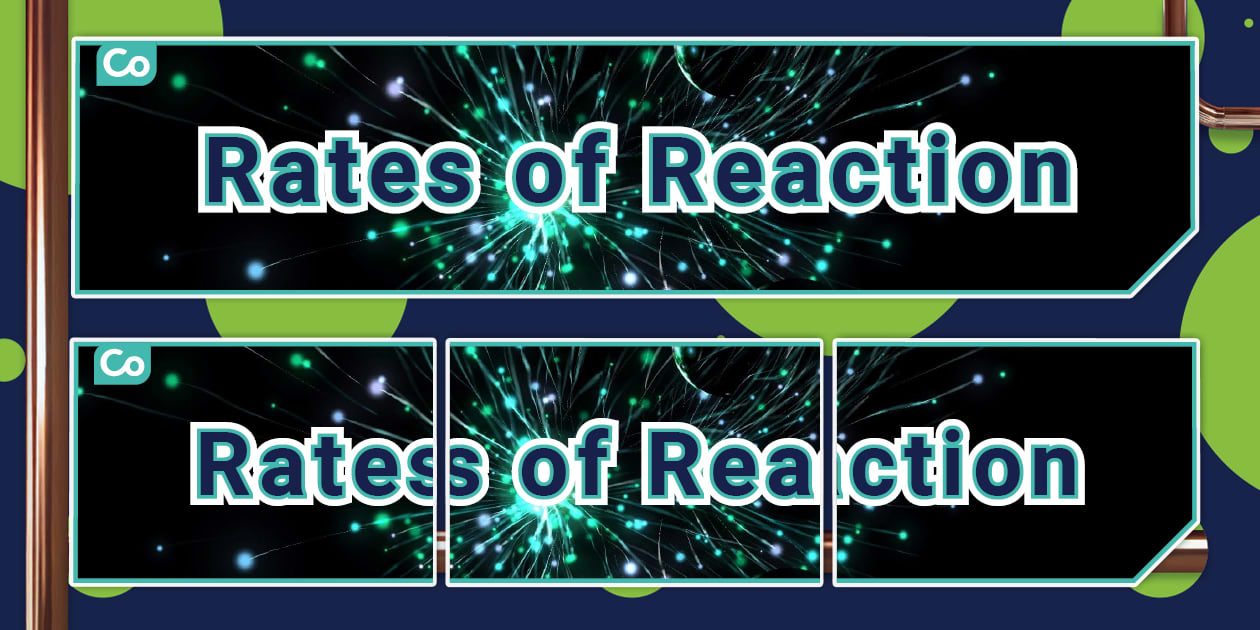 Rates of Reaction: Classroom Display Banner (teacher made)