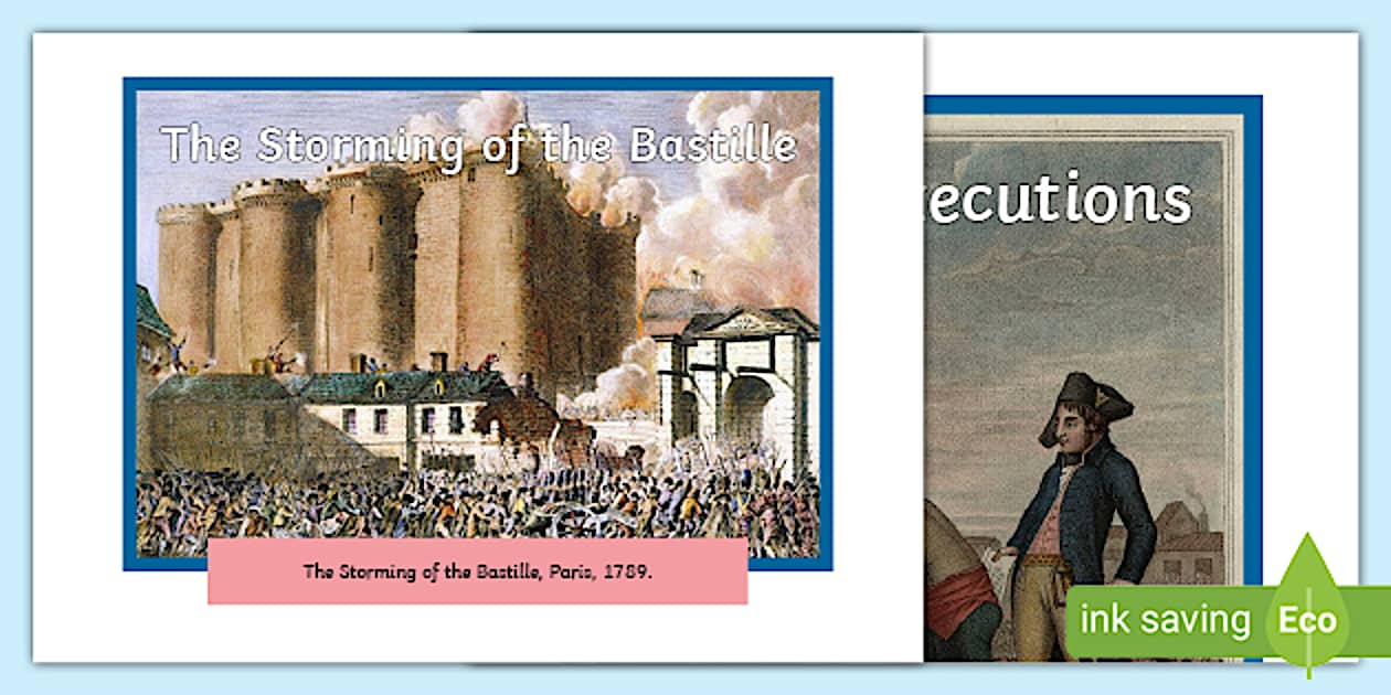 Editable The French Revolution 1789-1791 Display Photos