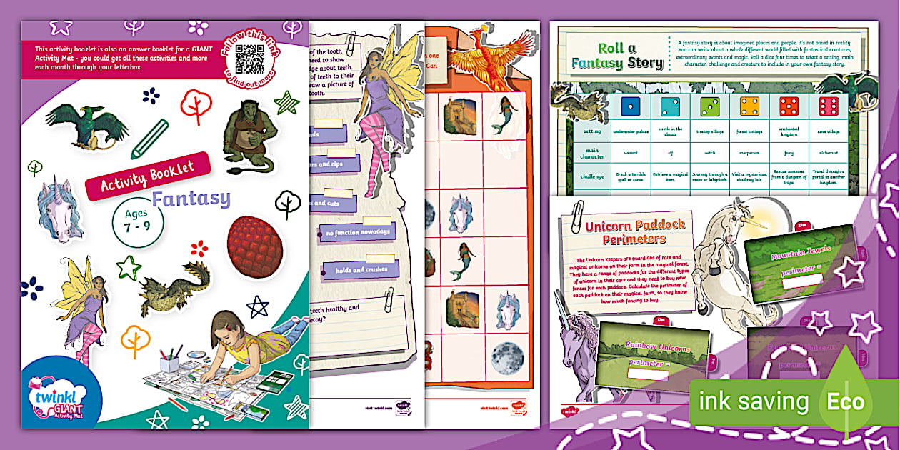 Fantasy Activity Booklet 7 to 9 Years - Twinkl