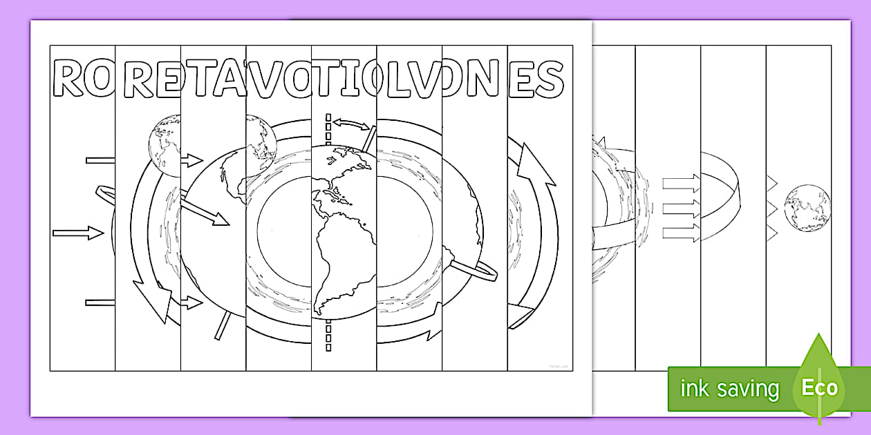 Earth's Movement Agamographs Colouring Pages (teacher made)