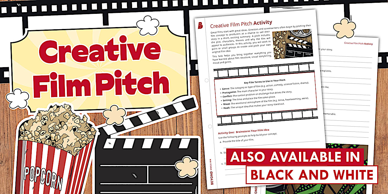 Creative Film Pitch Activity for Secondary Classroom