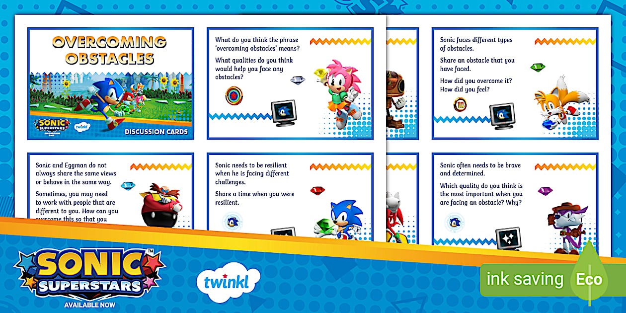 FREE! - Sonic: Overcoming Obstacles Discussion Cards