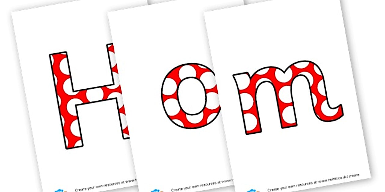 Home Learning - display lettering (teacher made) - Twinkl