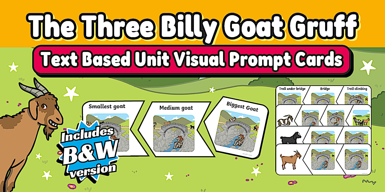 The Three Billy Goats Gruff Visual Prompt Cards