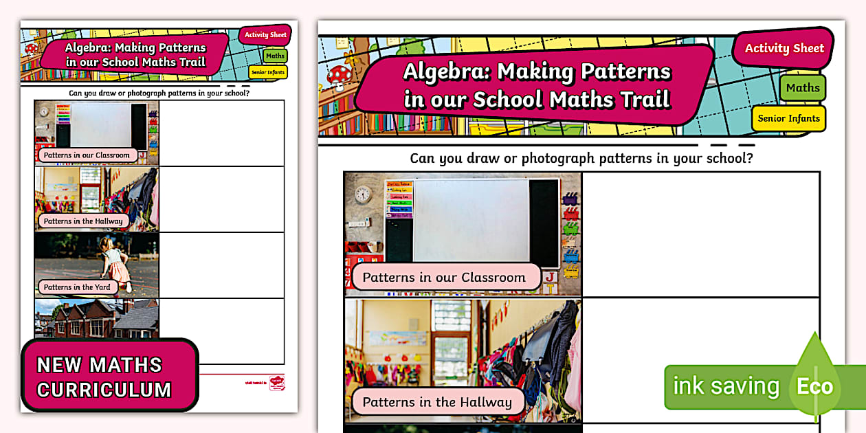 Algebra: Patterns In Our School Activity | Twinkl Ireland