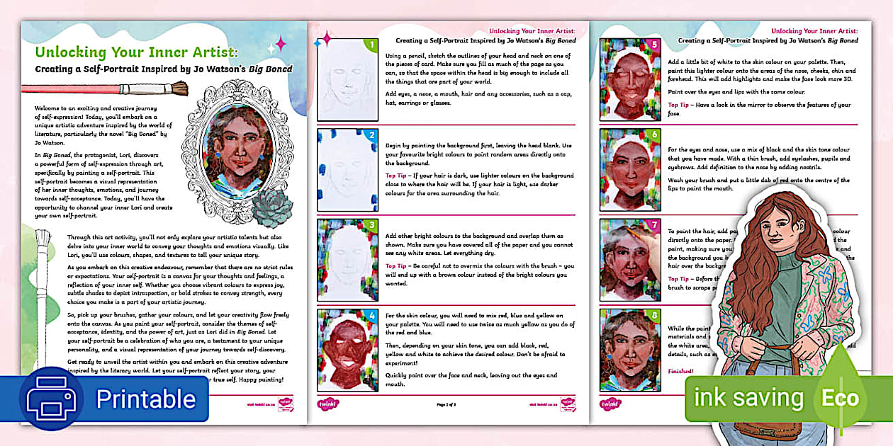 FREE! - Creating a Self-Portrait Inspired by Jo Watson
