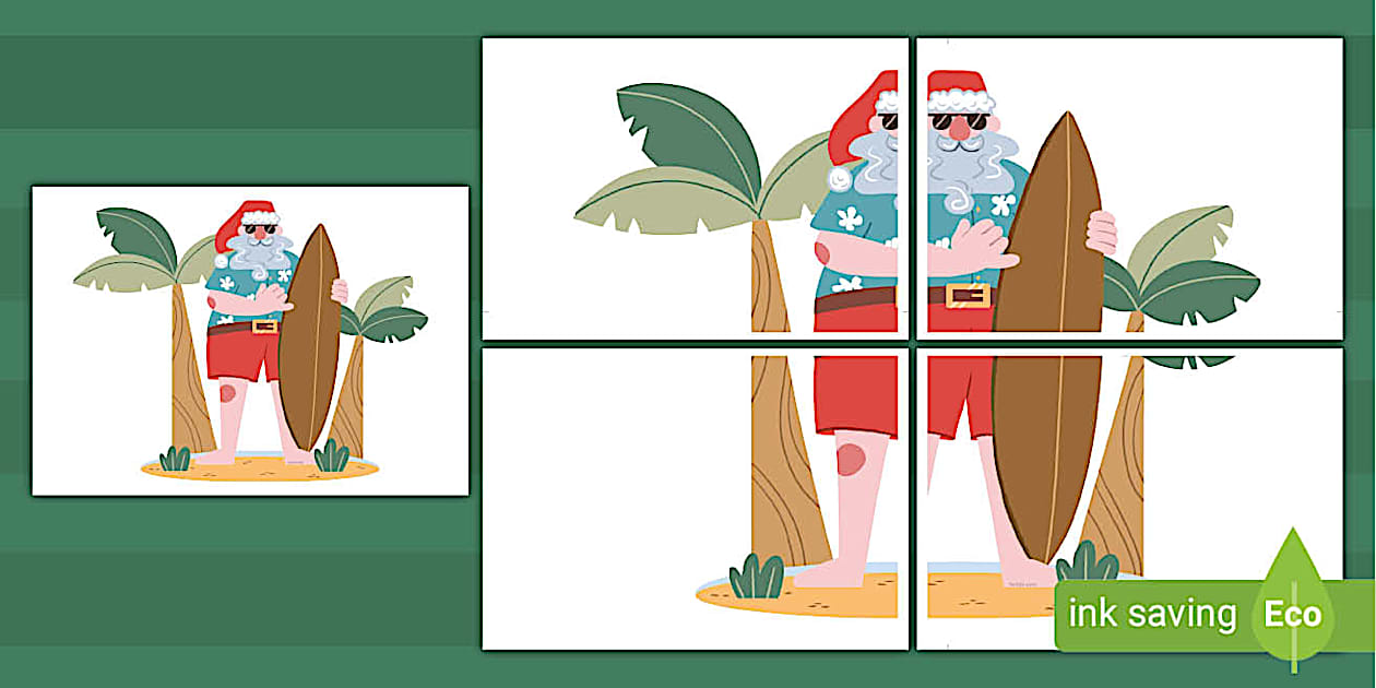 Extra Large Display - Aussie Santa Cut-out (teacher made)