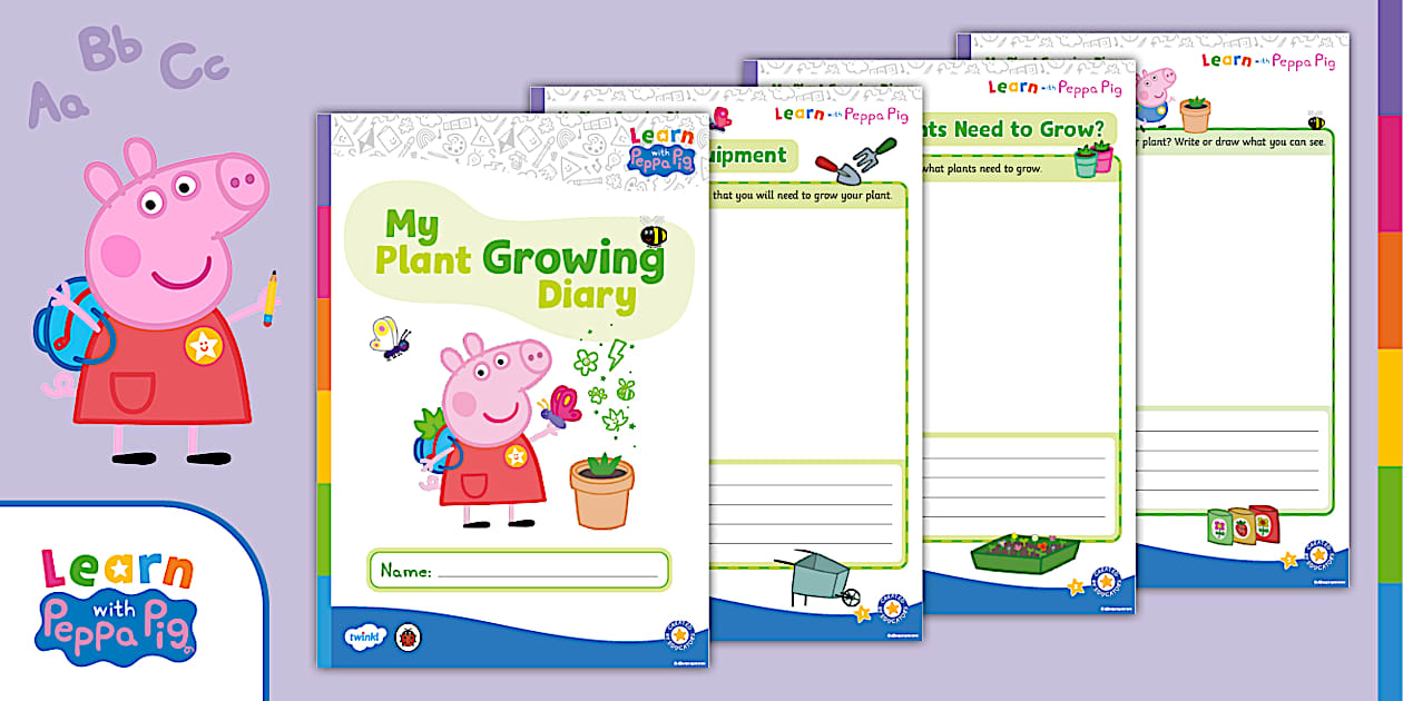 FREE! - Peppa Pig: My Plant Growing Diary (teacher made)