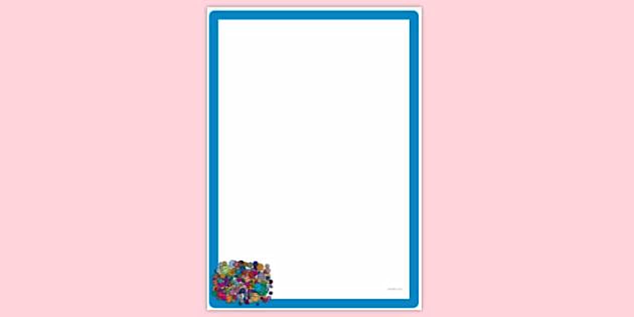 Simple Button Page Border | Page Borders | Twinkl - Twinkl