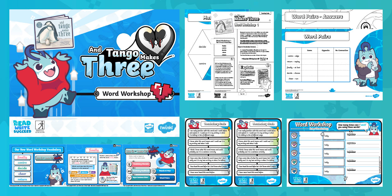 FREE! - And Tango Makes Three Word Workshop [Year 2]