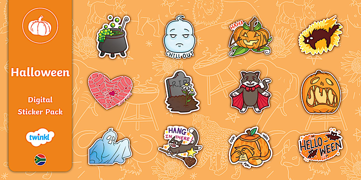 FREE! - Halloween Digital Sticker Pack - Twinkl