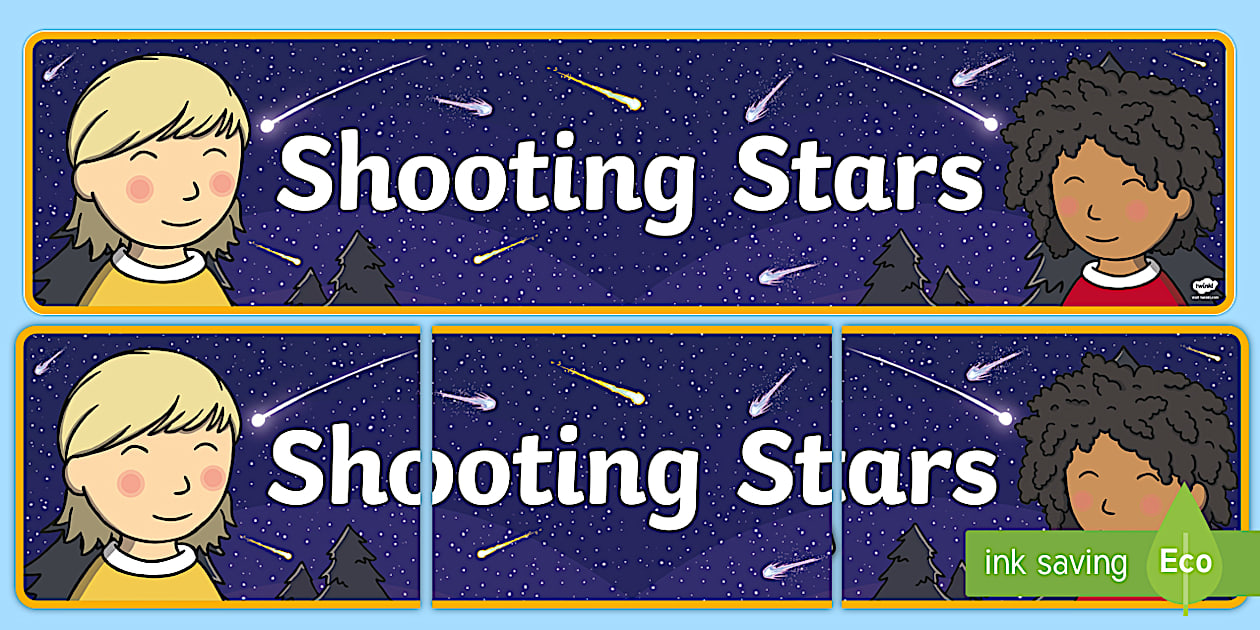 Shooting Stars Display Banner (teacher made) - Twinkl