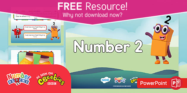 FREE Numberblocks: Number Two PowerPoint | Math & Counting