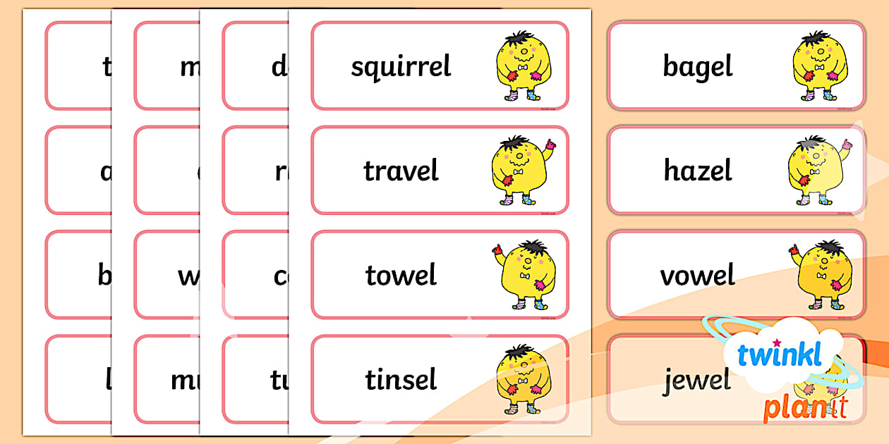 PlanIt English Year 2 Term 1B Spelling Word Cards - Twinkl