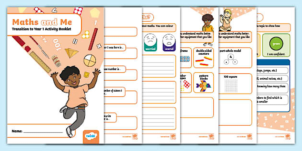 👉 Maths and Me Transition to Year 1 Activity Booklet