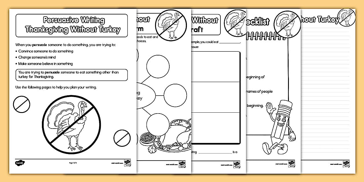 Thanksgiving Persuasive Writing | Thanksgiving | Twinkl USA
