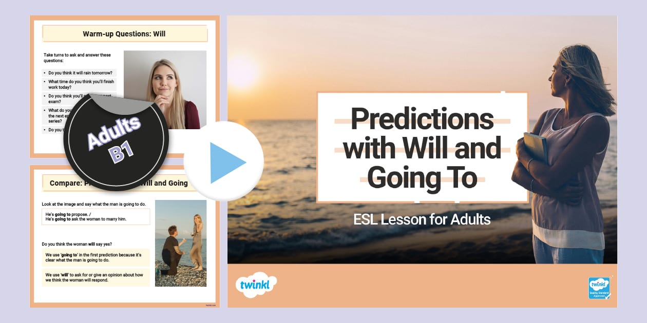 Predictions with Will and Going To PowerPoint [Adults, B1]