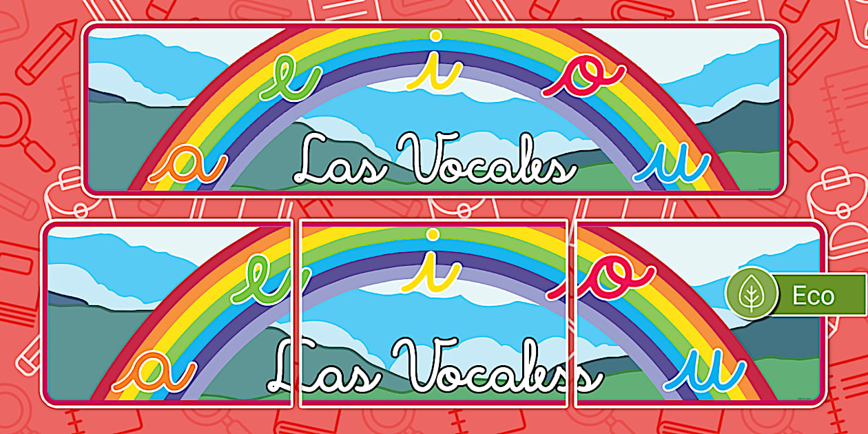 Cartel: Las Vocales (l'enseignant a fait) - Twinkl