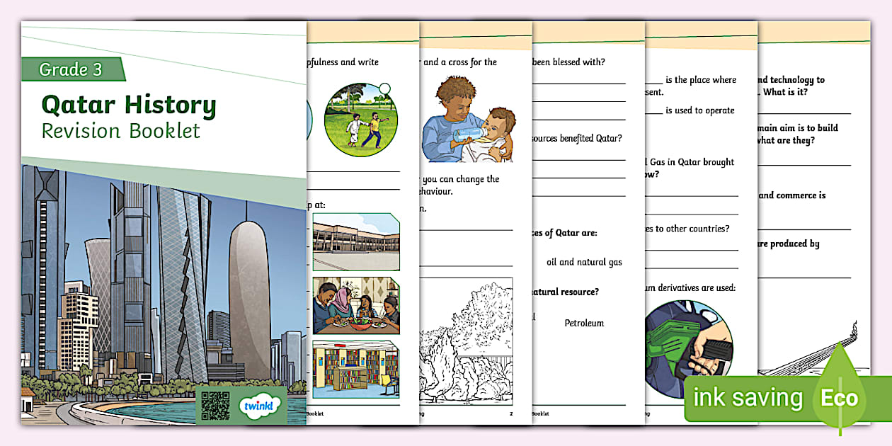Grade 3 Qatar History Revision Booklet Lessons 8 to 10