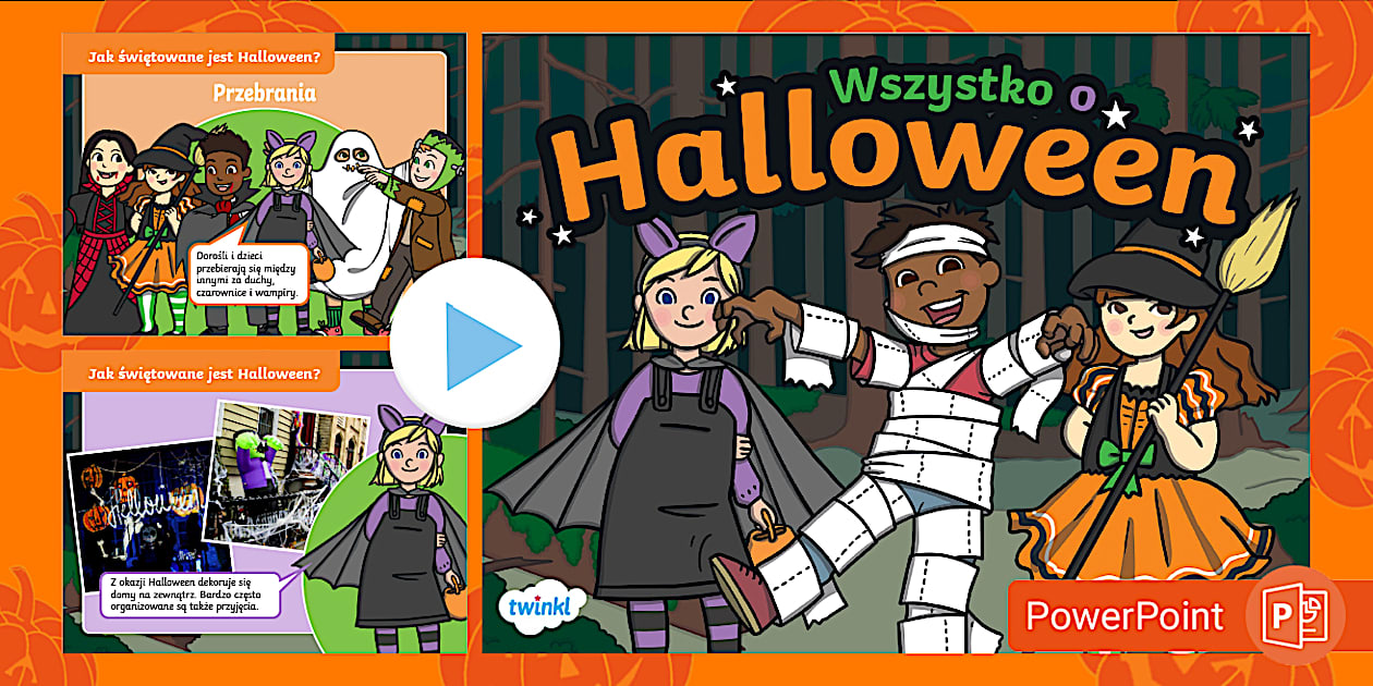 Wszystko o Halloween Prezentacja Power Point (teacher made)