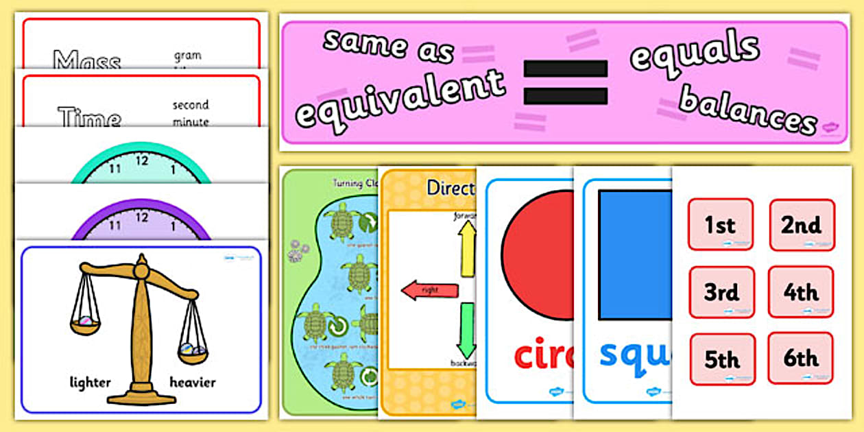 Maths Number Display Pack Year 1 - Twinkl