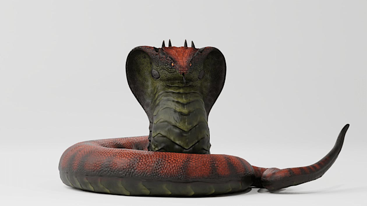 3D Model: Fantasy - Basilisk - Twinkl