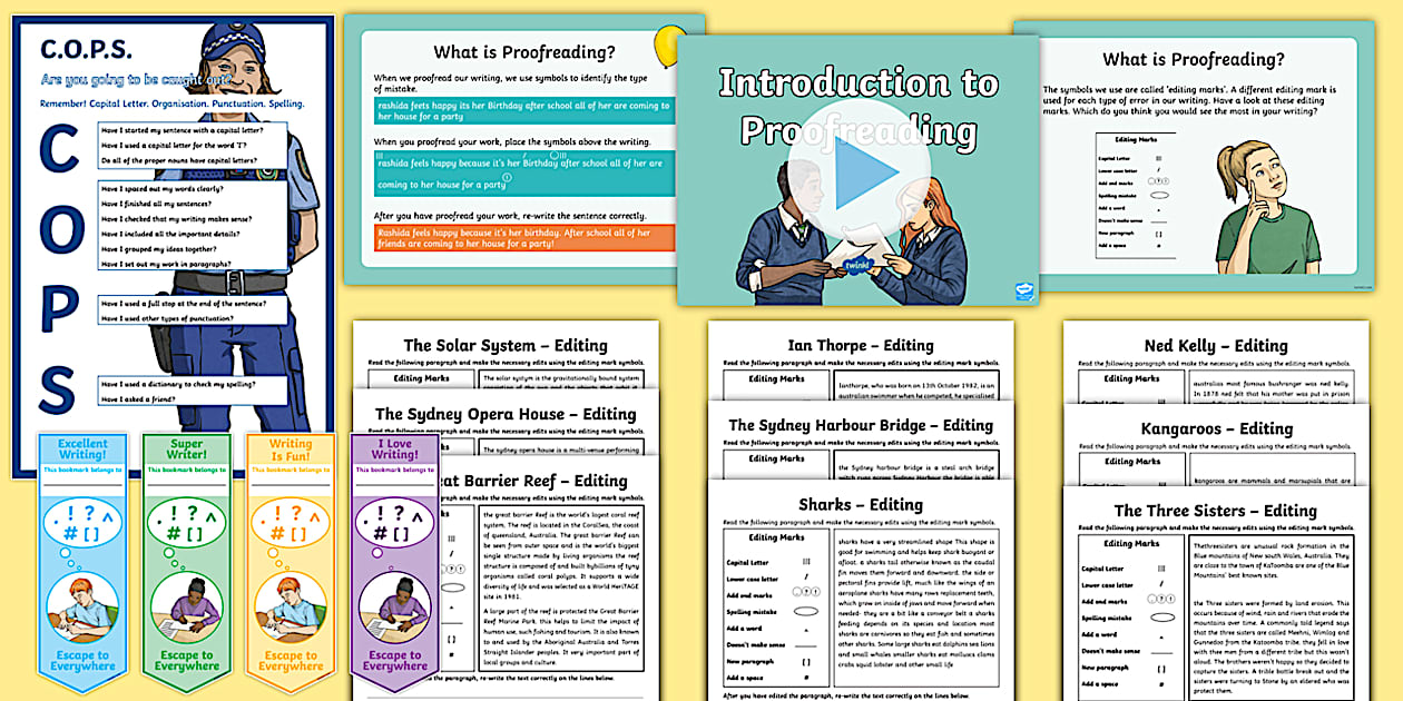 Proofreading Activity Pack (teacher made) - Twinkl